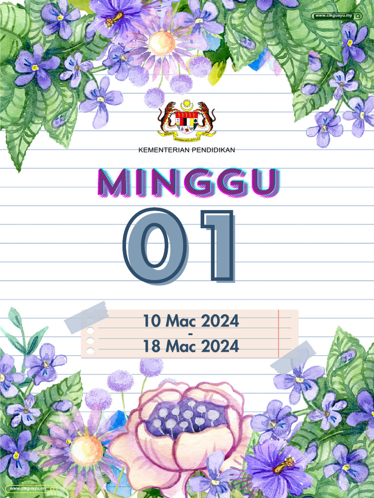 Divider Minggu Persekolahan 2024 2025 | PDF