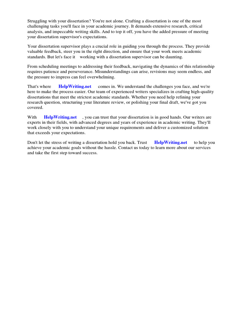 Dissertation Supervisor Present | PDF | Thesis