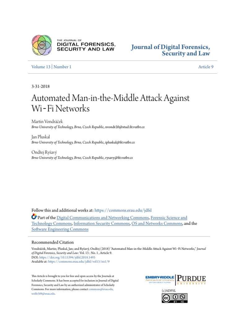 Automated Wi-Fi MitM Attack Tool | PDF | Computer Engineering ...