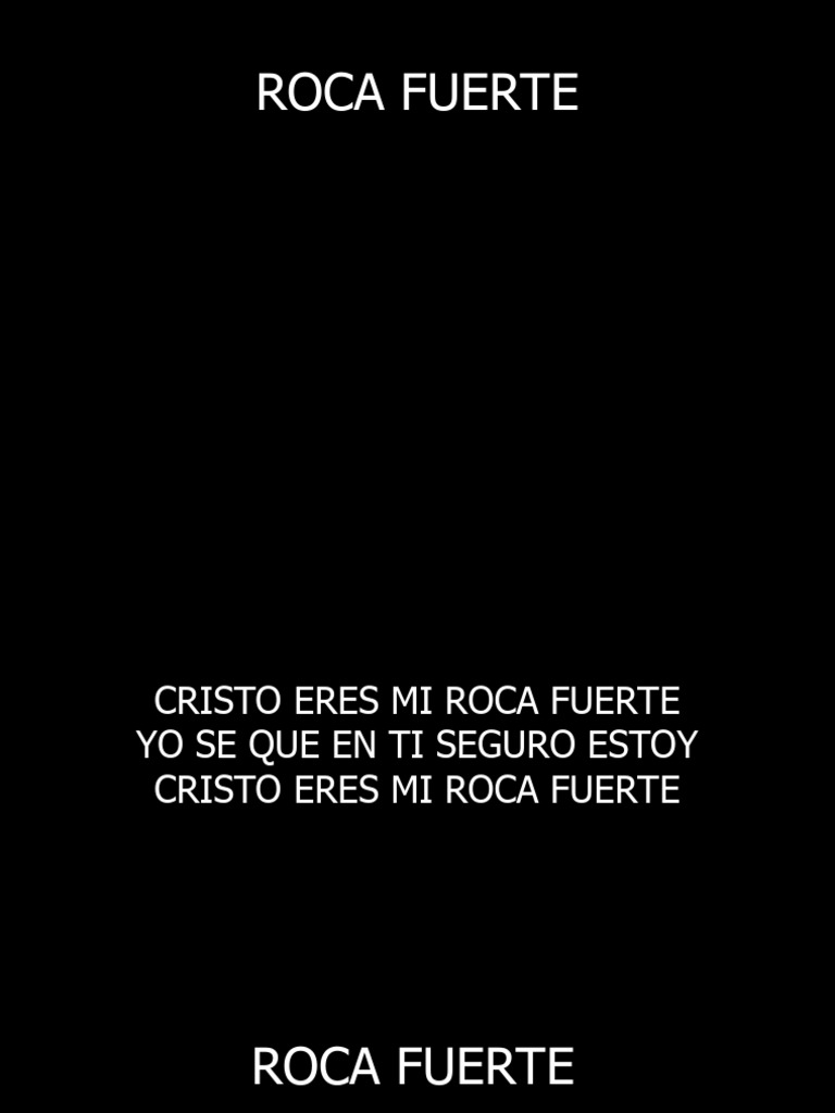 Cristo, mi roca fuerte y esperanza | PDF | Poesía