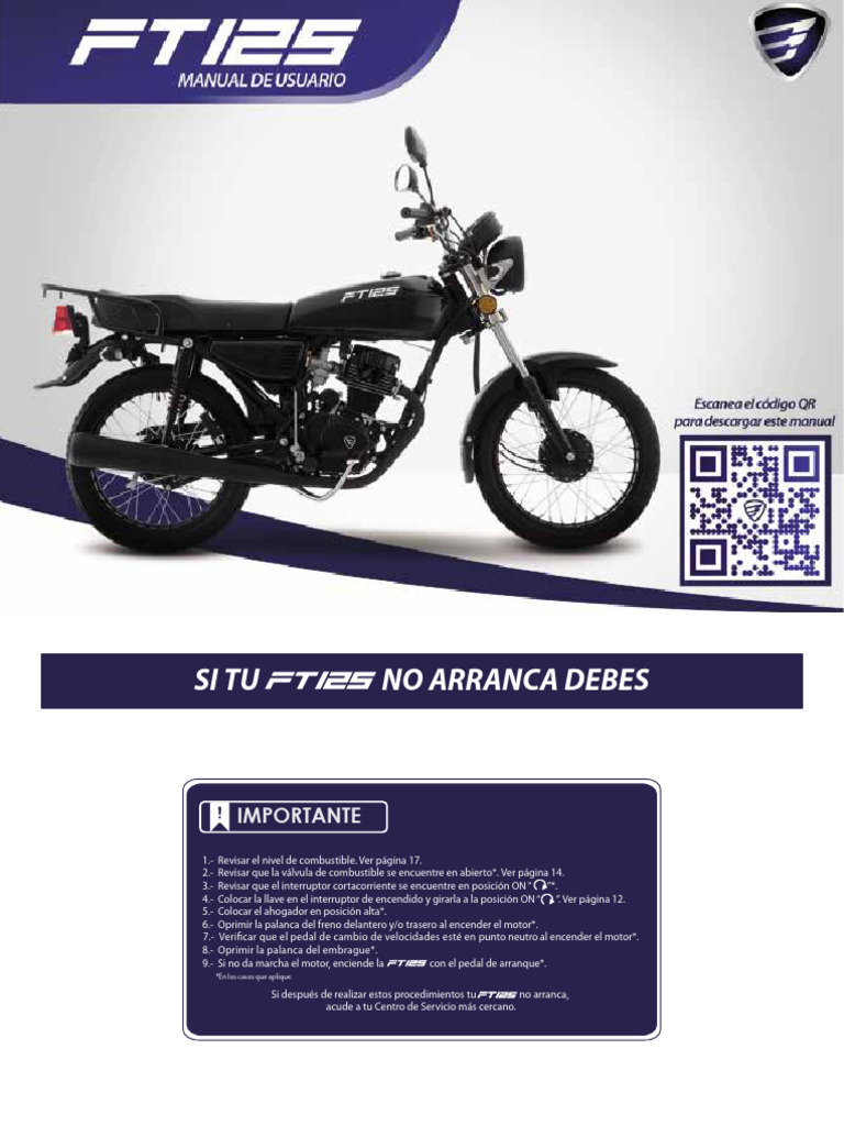 Manual ft125 | PDF | Cambiar | Embrague