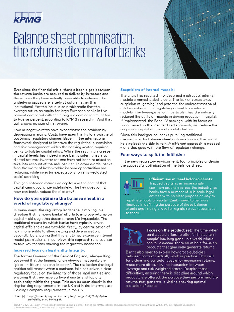 balance_sheet_optimisation | PDF | Banks | Economies