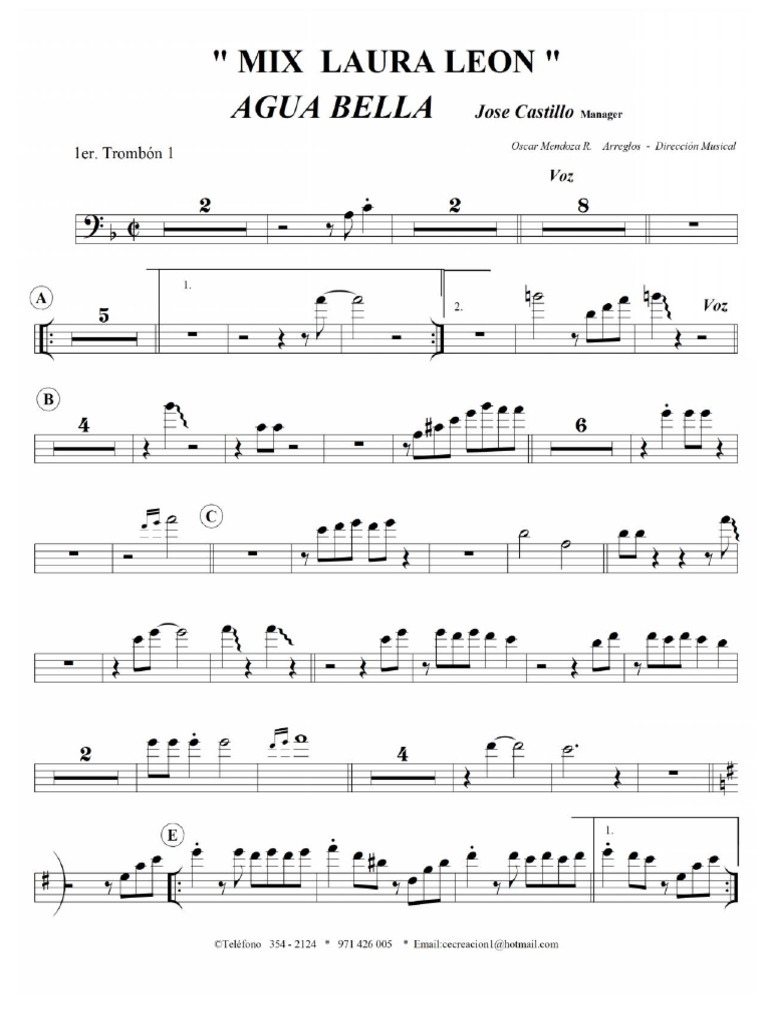 Agua Bella - Mix Laura León | PDF