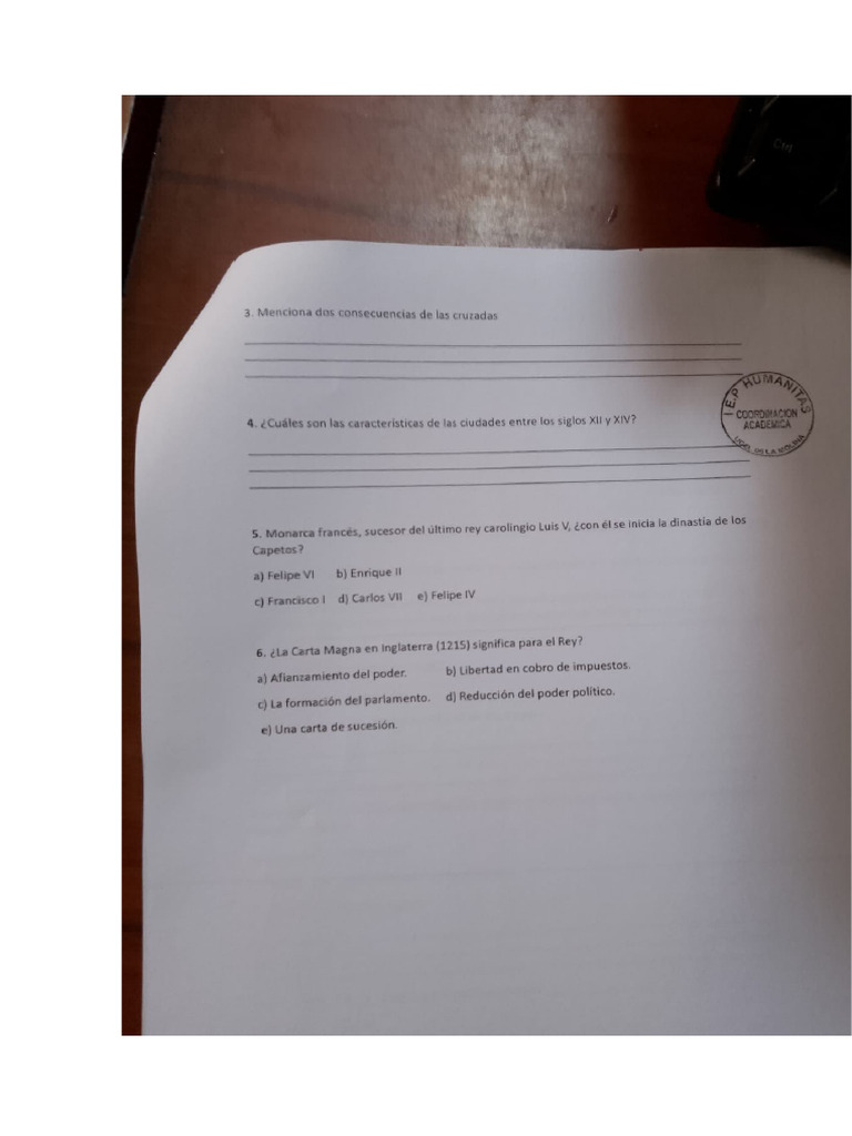 EXAMEN HU 3 | PDF