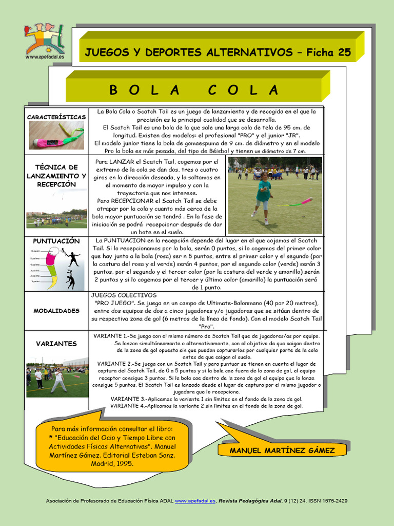 Fichas-JDA-025-Bola-Cola | PDF | Deportes