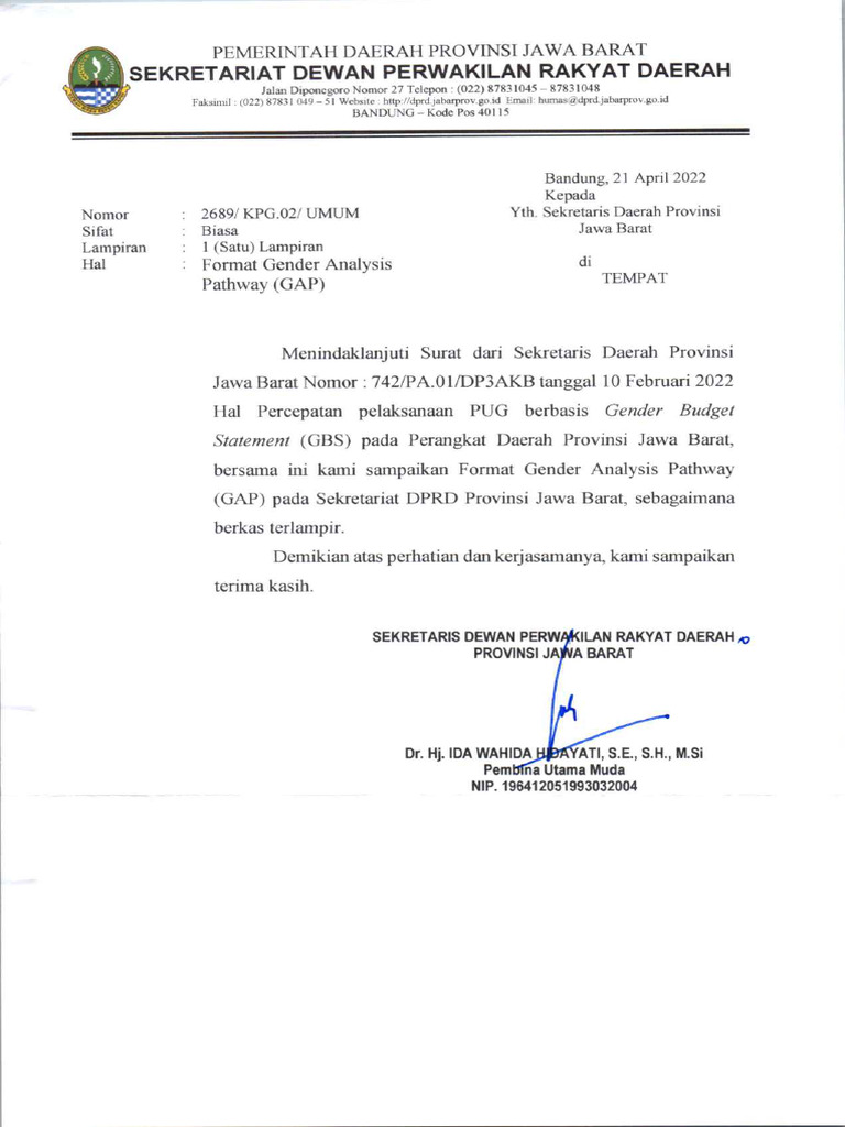 Format Gender Analysis Pathway (GAP) | PDF