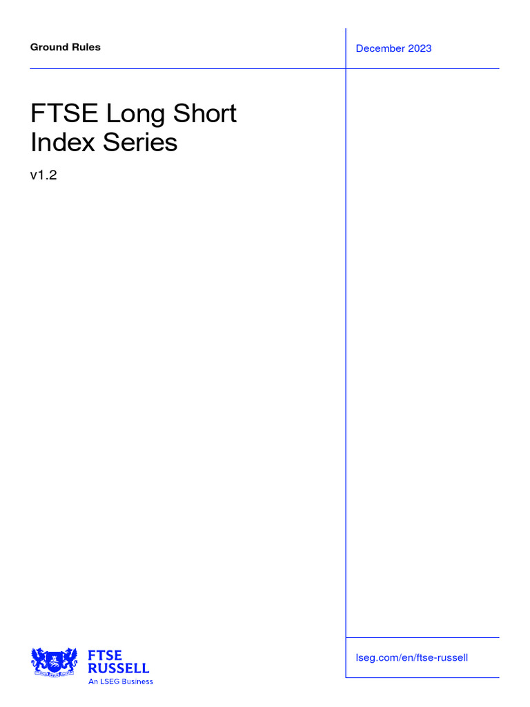 Ftse Long Short Index Series II Ground Rules | PDF | Stock Market Index ...