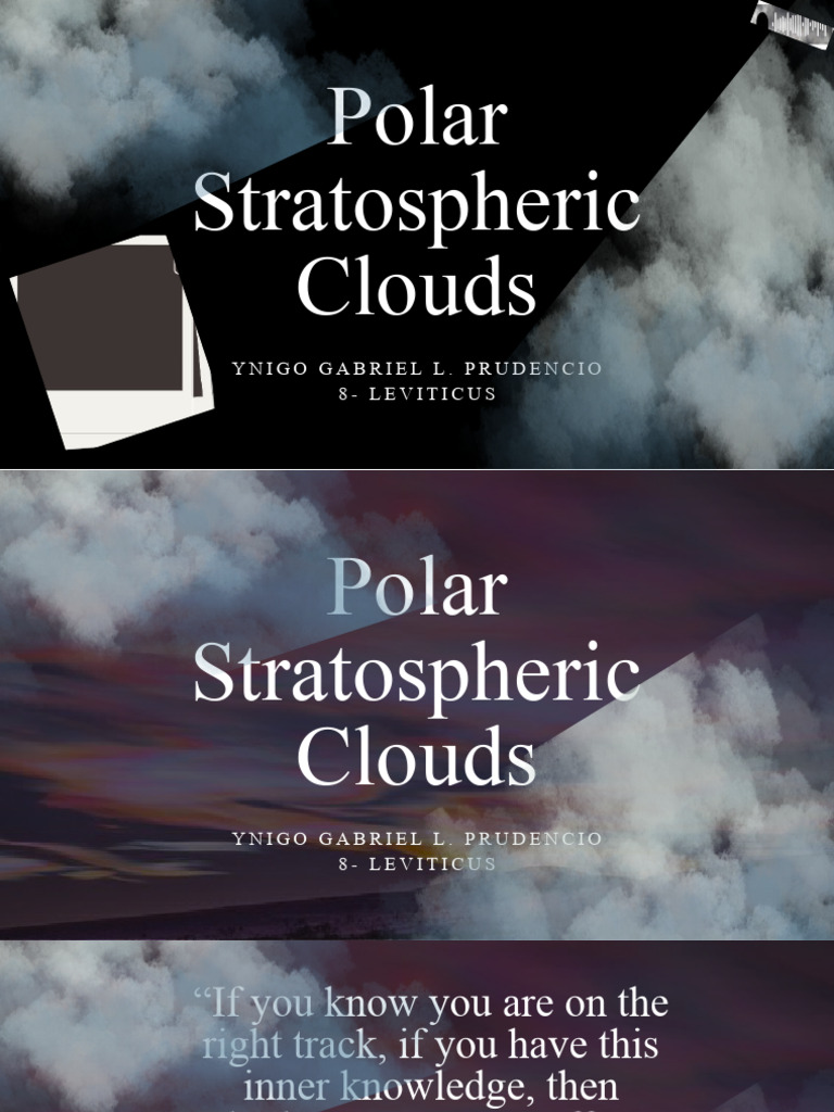 Polar Stratospheric Clouds | PDF | Stratosphere | Cloud