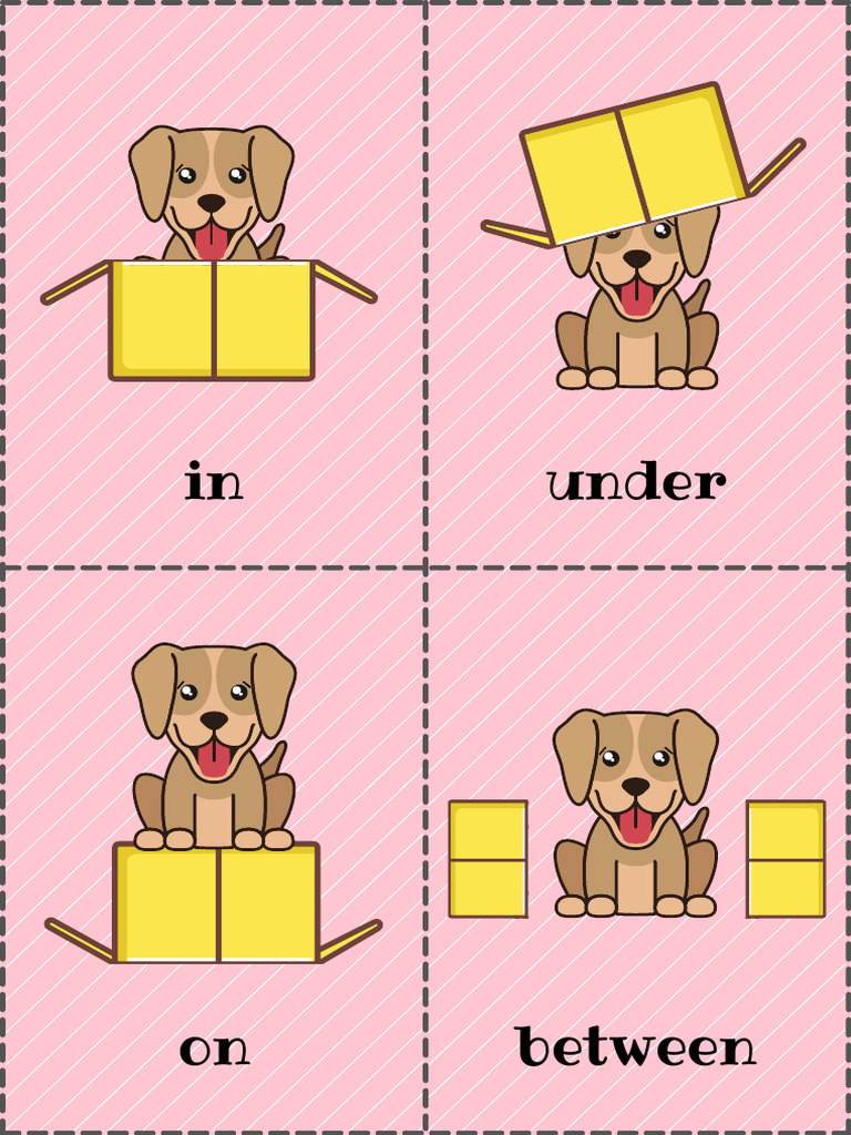 Preposition Flashcard ENG | PDF