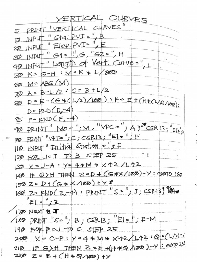 Vertical curves | PDF