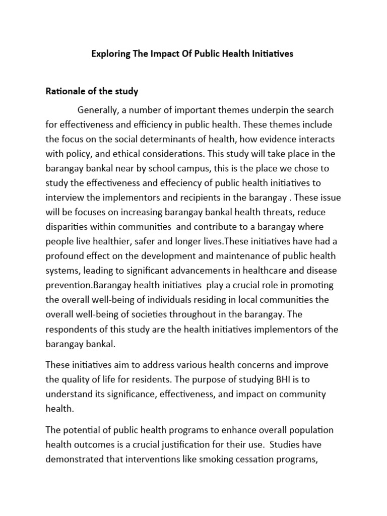 ROS-AND-TF | PDF | Public Health | Health Care