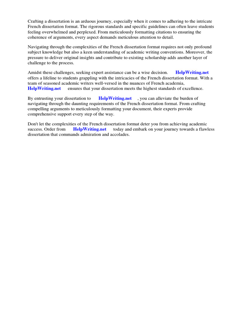 French Dissertation Format | PDF | Websites | Scribd