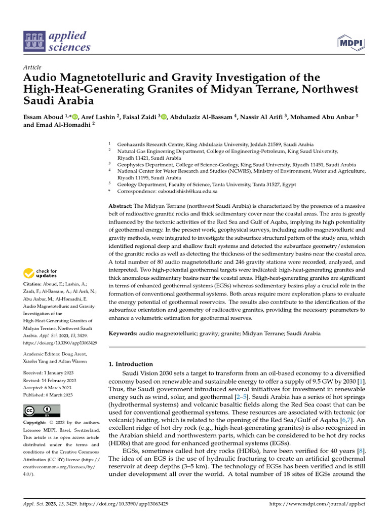 Audio Magnetotelluric and Gravity Investigation of | PDF | Earth ...