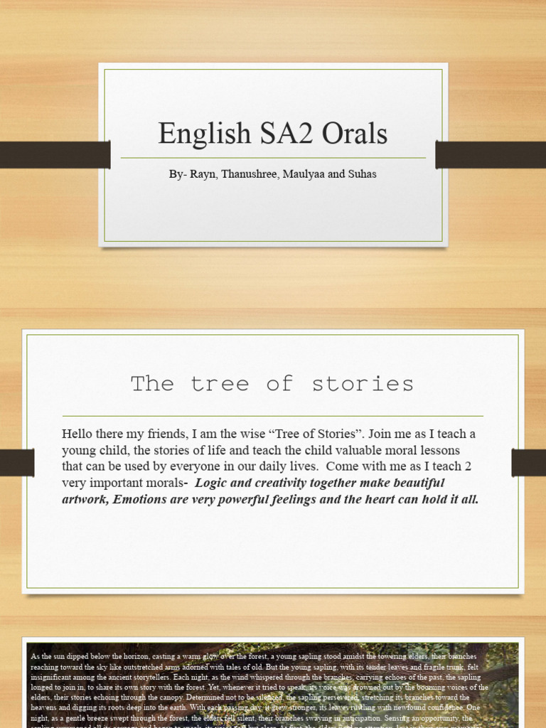 English SA2 Orals (2) | PDF | Trees