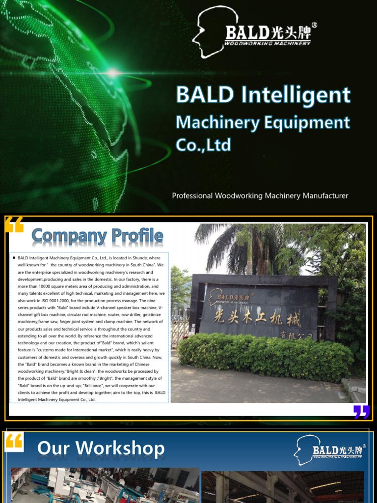 BALD Intelligent Machinery Catalog | PDF | Brand | Business Process