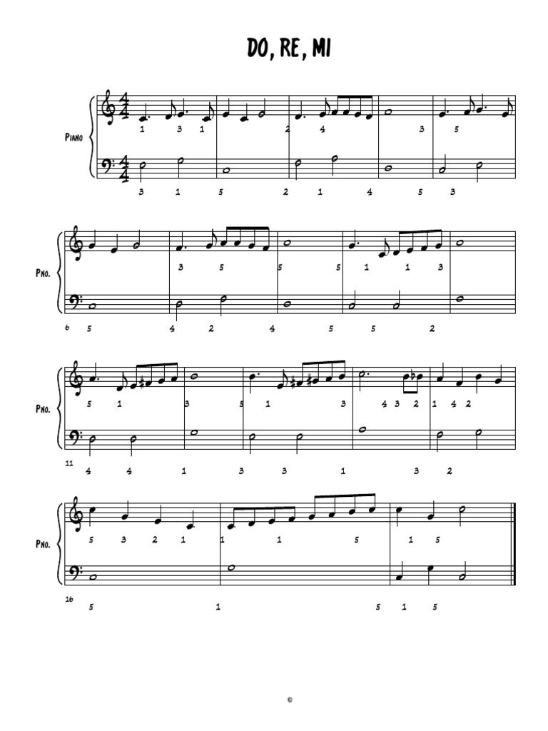 DO RE MI - Piano | PDF