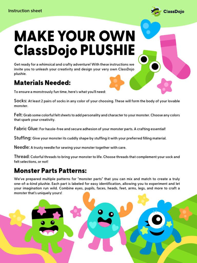 Make Your Classdojo Monter | PDF | Home & Garden | Self-Improvement