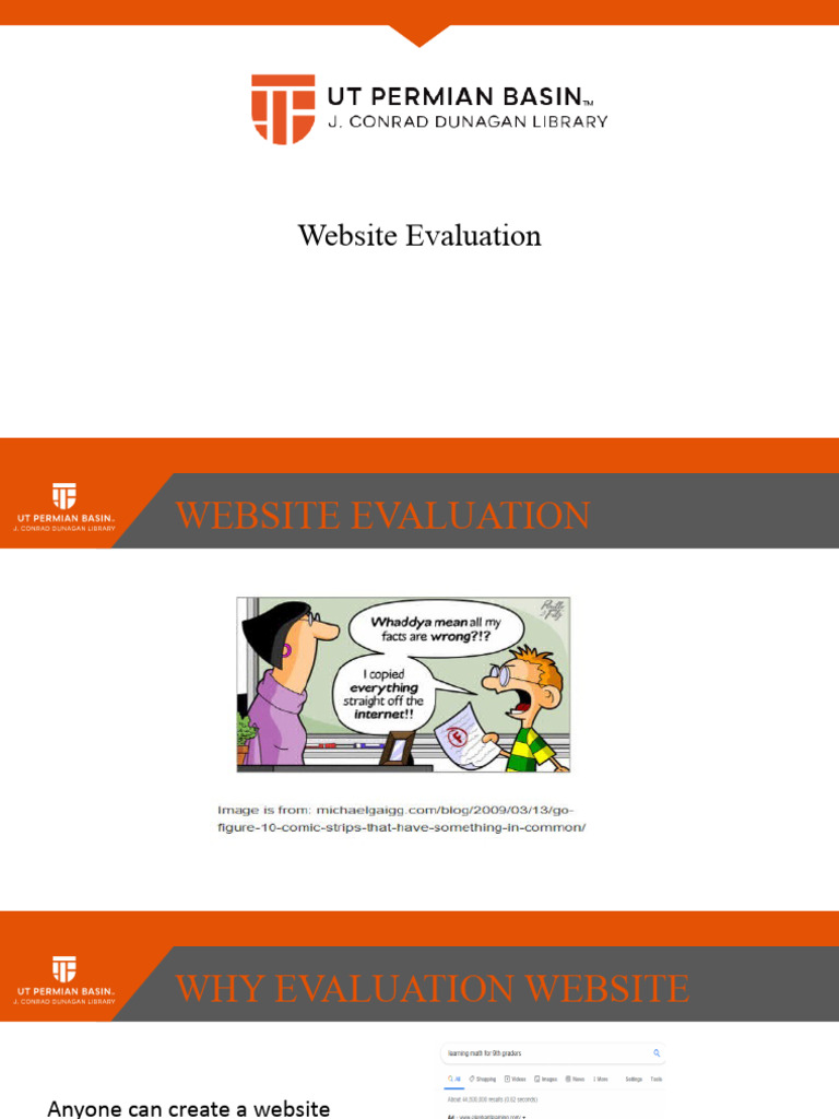 Website Evaluation PowerPoint | PDF | Wikipedia | World Wide Web