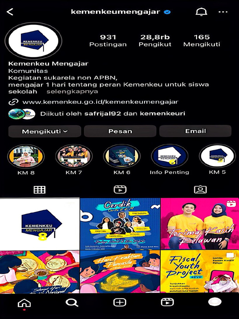 Ss Follow Ig Kemenkeu | PDF