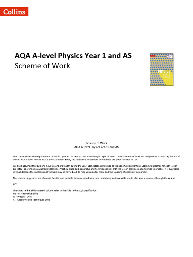 Physics SoW Year 1 | PDF | Atomic Nucleus | Hadron