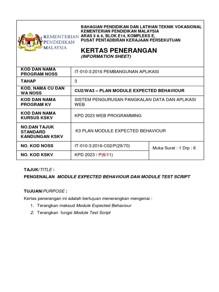 Nota Kpd2023 k3 (Kp6) | PDF | Teknologi & Rekayasa