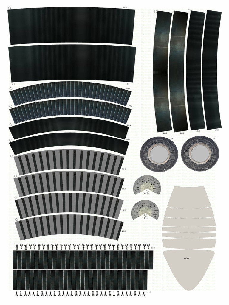 Su-33 Paper Model Template 3 | PDF