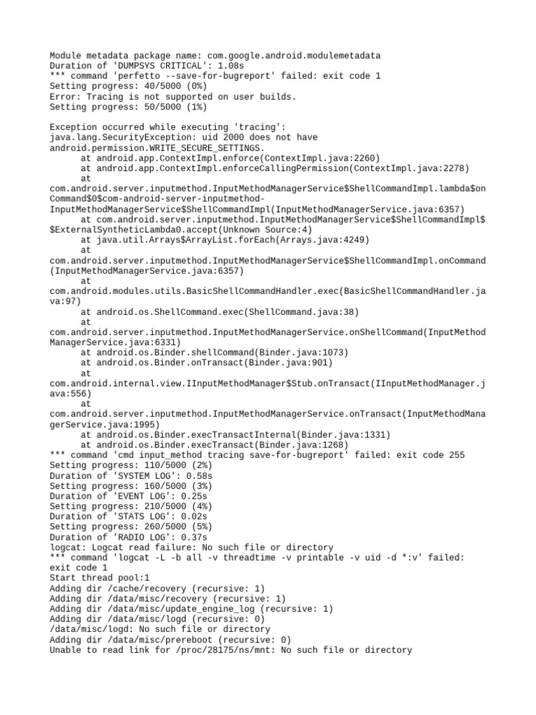 Bugreport CPH2387T2 TP1A.220905.001 2023 11 22 23 48 25 Dumpstate - Log 28114 | PDF | Java ...