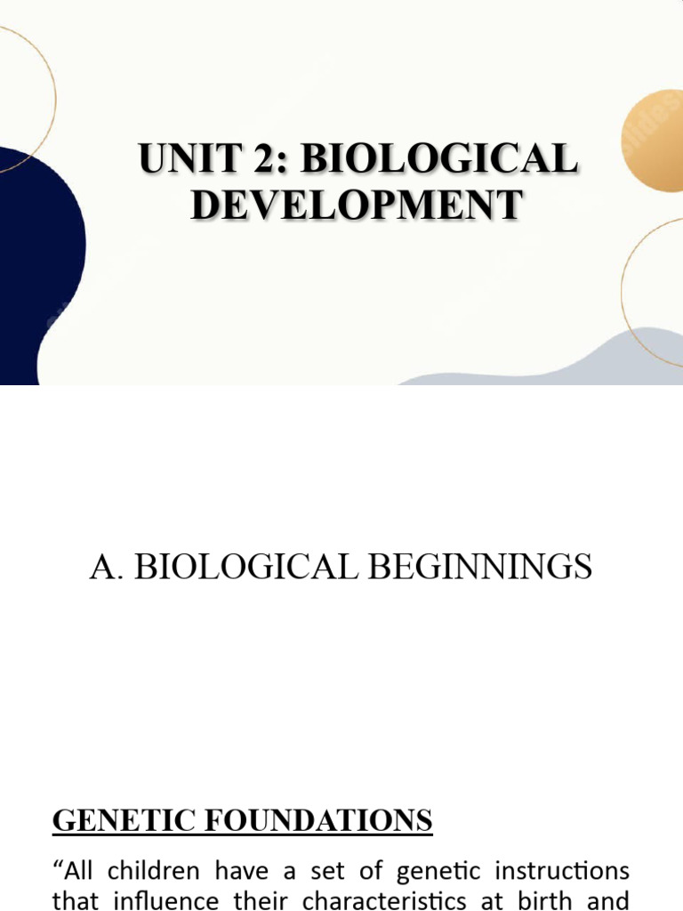 Unit 2 Biological Development | PDF | Pedagogy | Adolescence