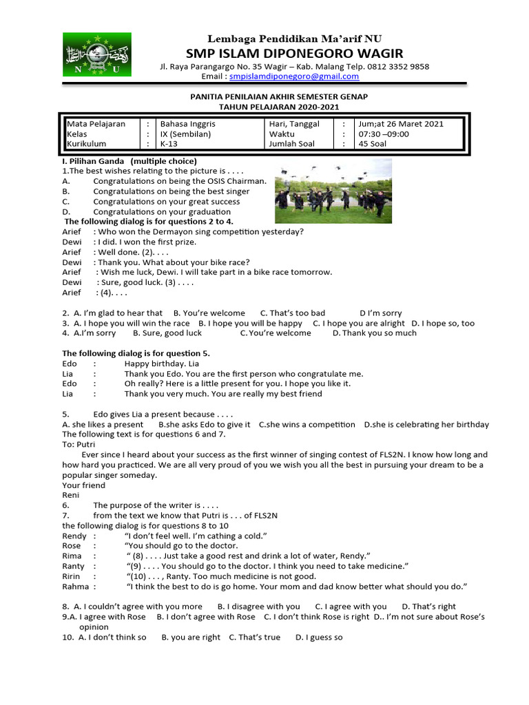 kop pas semester genap | PDF | Tea | Drink