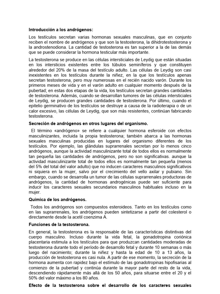 Andrógenos exposicion guia | PDF | Testosterona | Testículo
