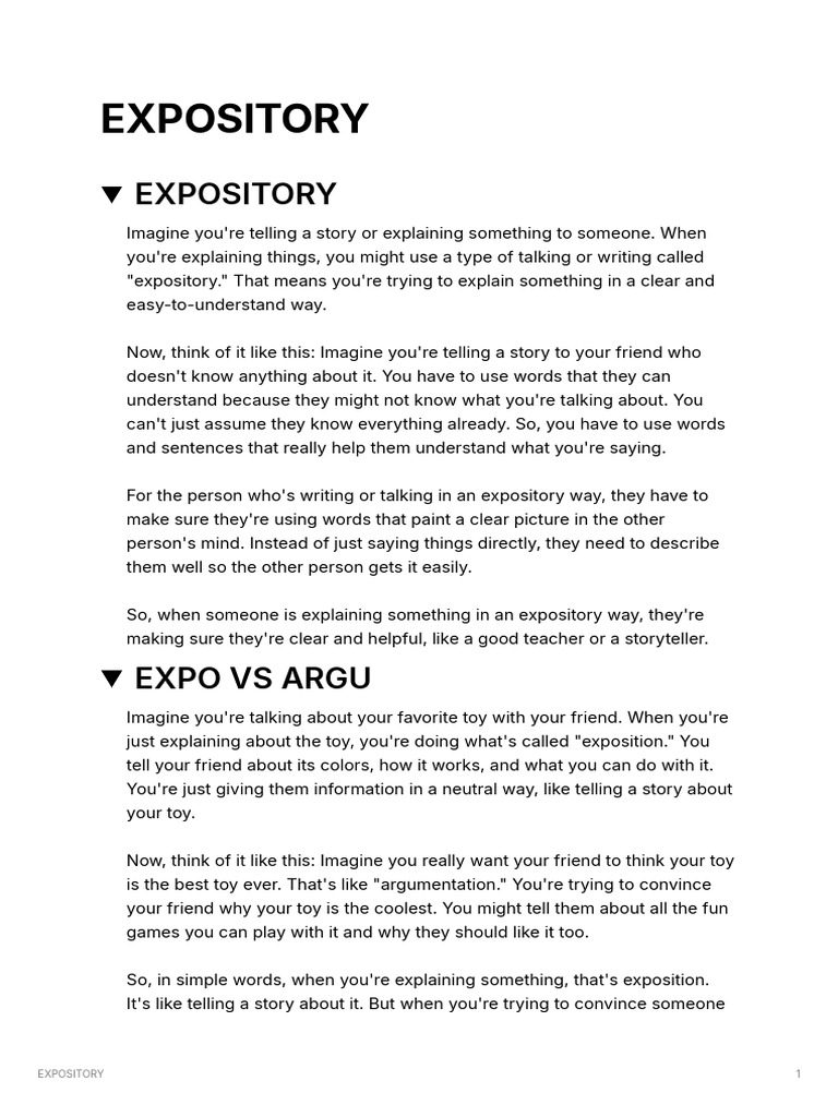 Understanding Expository Writing | PDF | Essays | Thought
