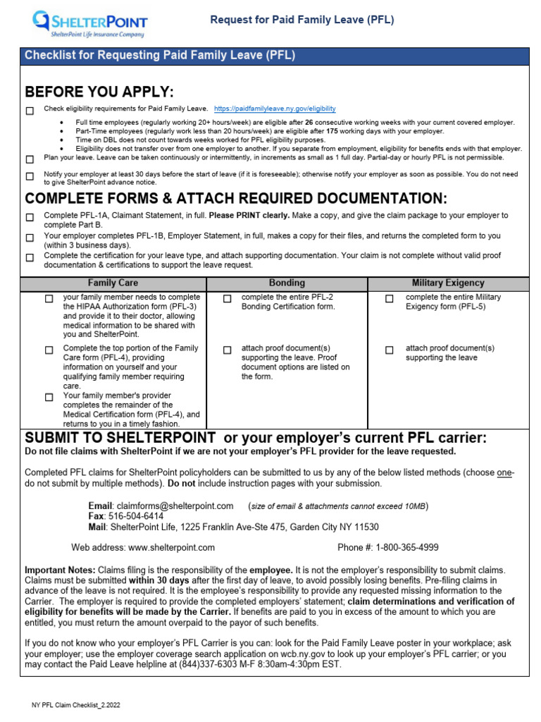 DBLNYC81 (Request For Paid Family Leave (PFL) | PDF | Race And ...