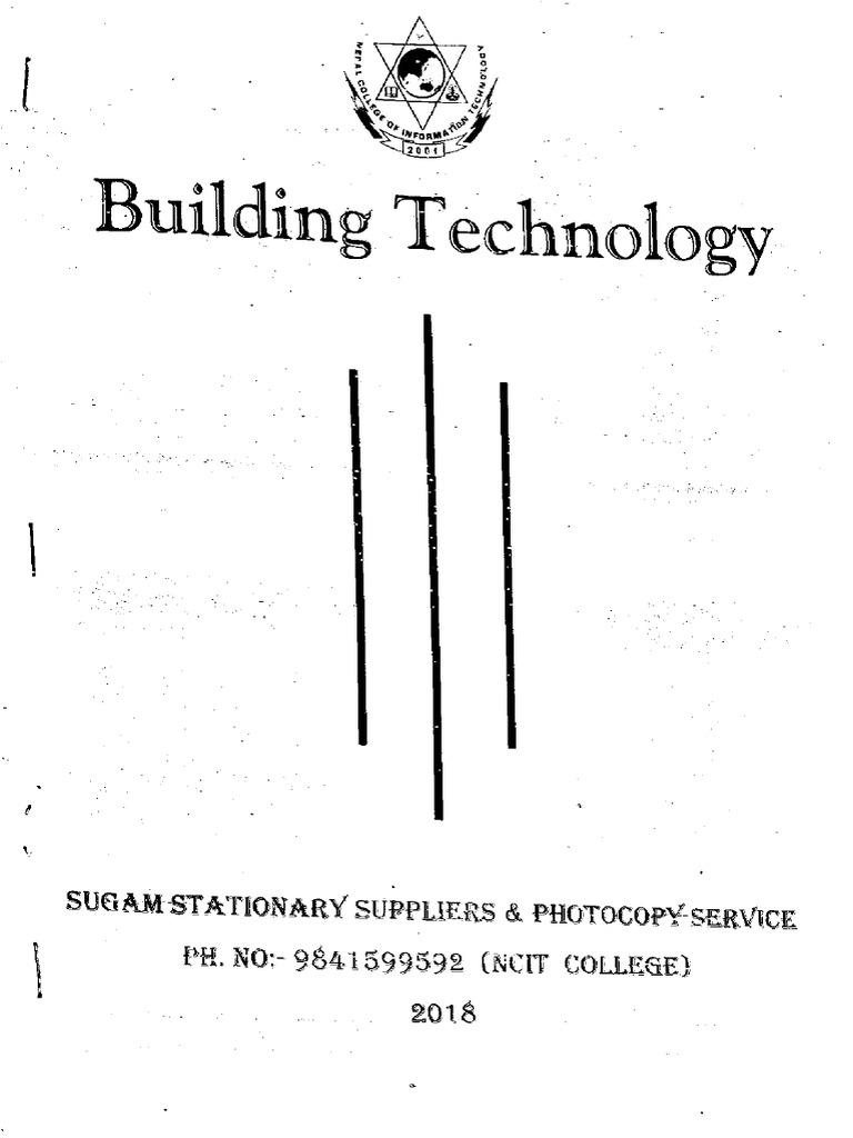 Building Technology Complete Note | PDF