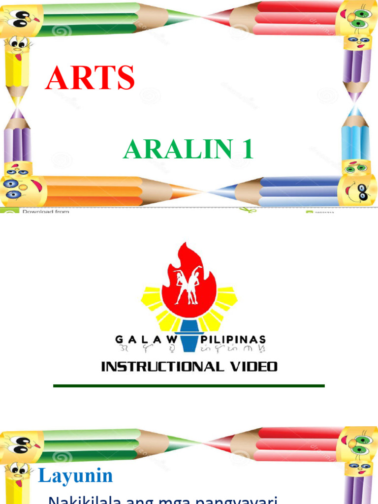 Grade 5 ARTS Week 1 | PDF