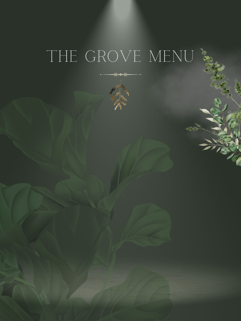 The Grove Menu | PDF
