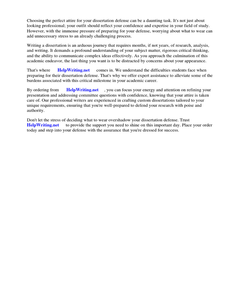 Dissertation Defense Dress Guide | PDF | Thesis