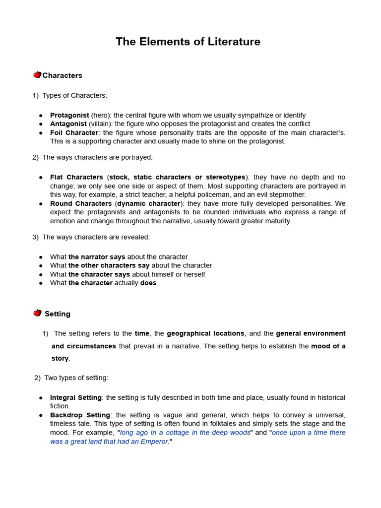 The Elements of Literature | PDF | Narration | Plot (Narrative)