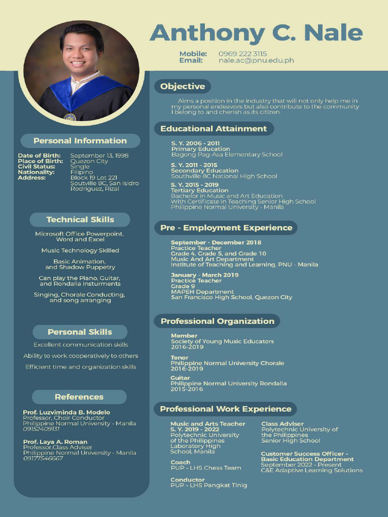 Curriculum Vitae - Anthony Nale | PDF