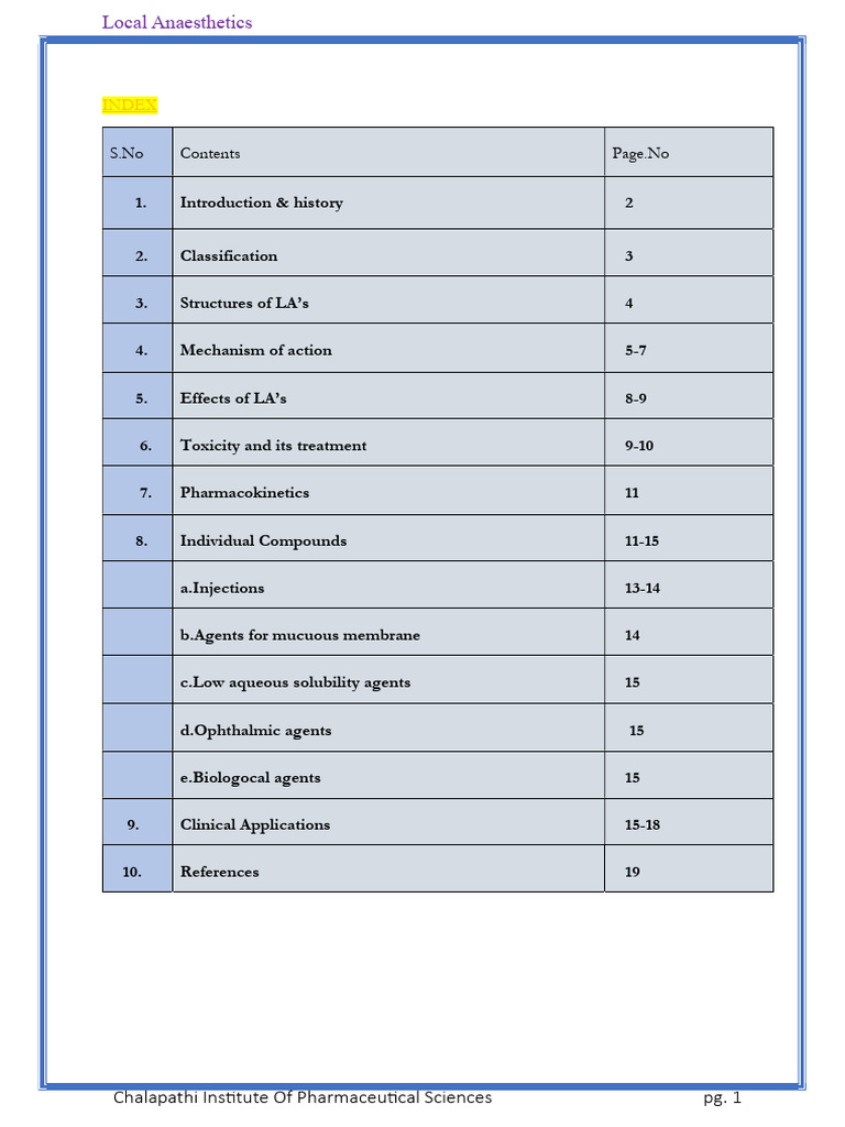 LOCAL ANAESTHETICS | PDF | Anesthesia | Ion Channel