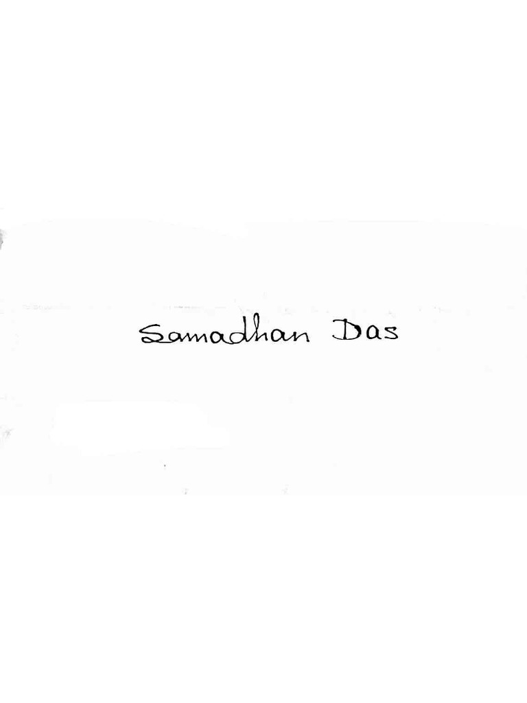 Signature (Samadhan) | PDF