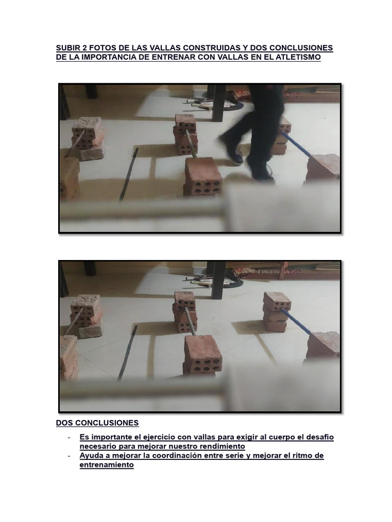 Importancia de Entrenar con Vallas | PDF