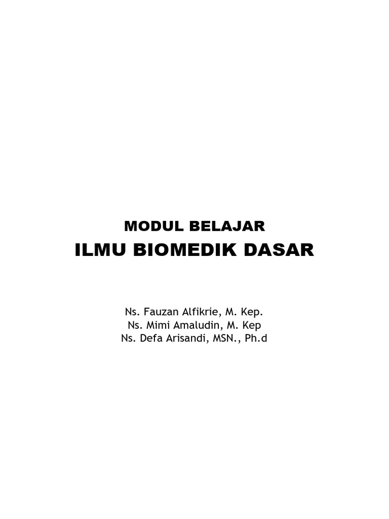 Modul Ilmu Biomedik Dasar | PDF | Kesehatan Holistik | Sains & Matematika