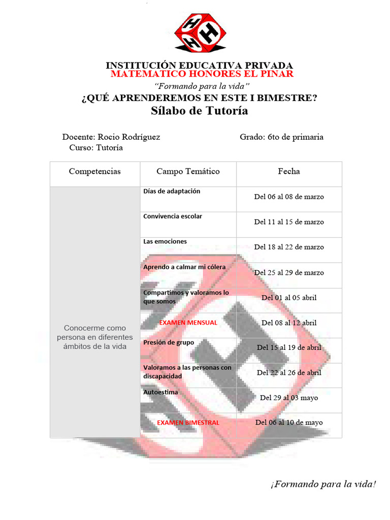 Silabus 2024 Primaria | PDF