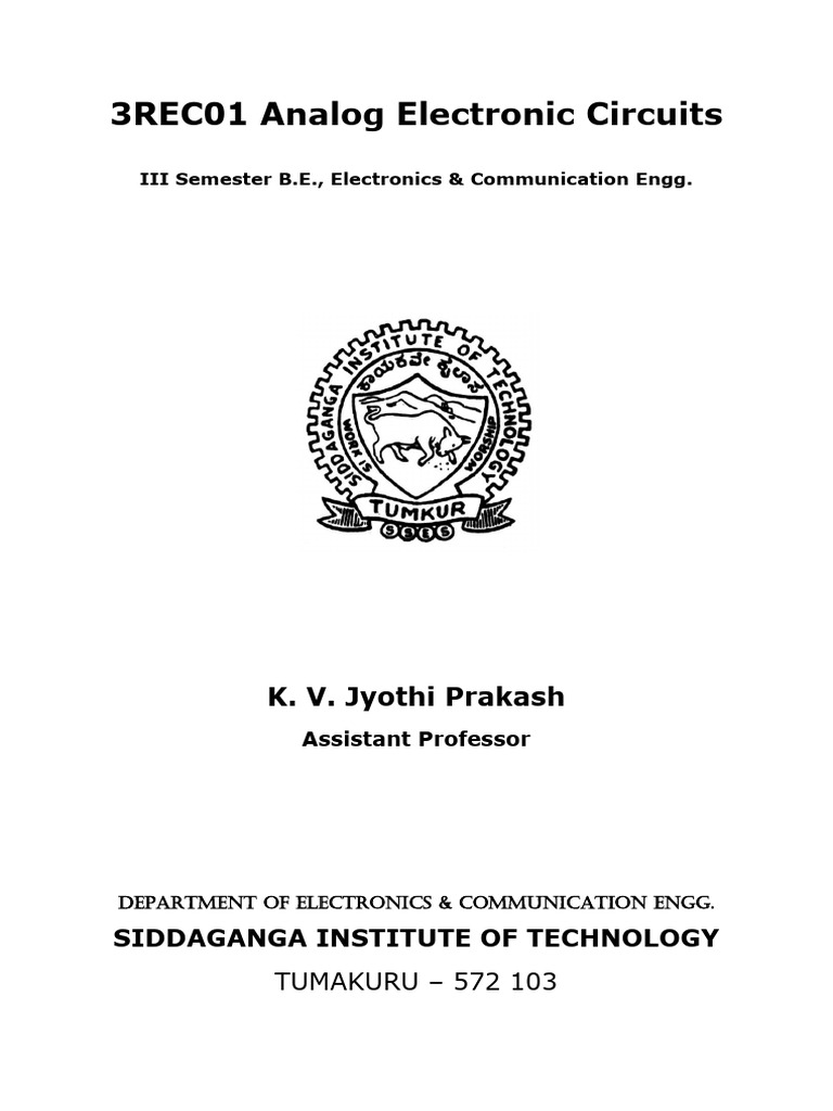 AEC Course Material | PDF | P–N Junction | Rectifier