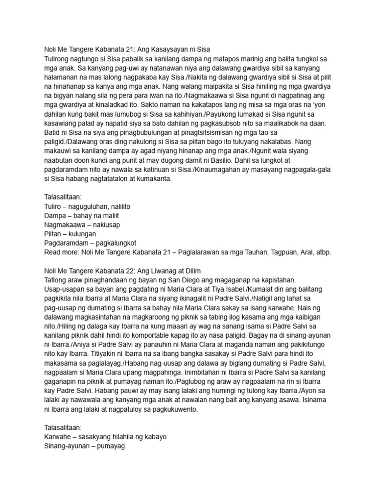 Kabanata 24-40 | PDF