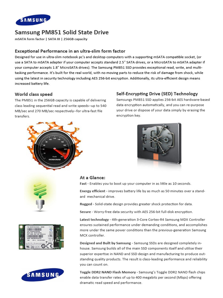 Dokumen - Tips - Samsung pm851 Solid State Drive Pm851samsung pm851 ...