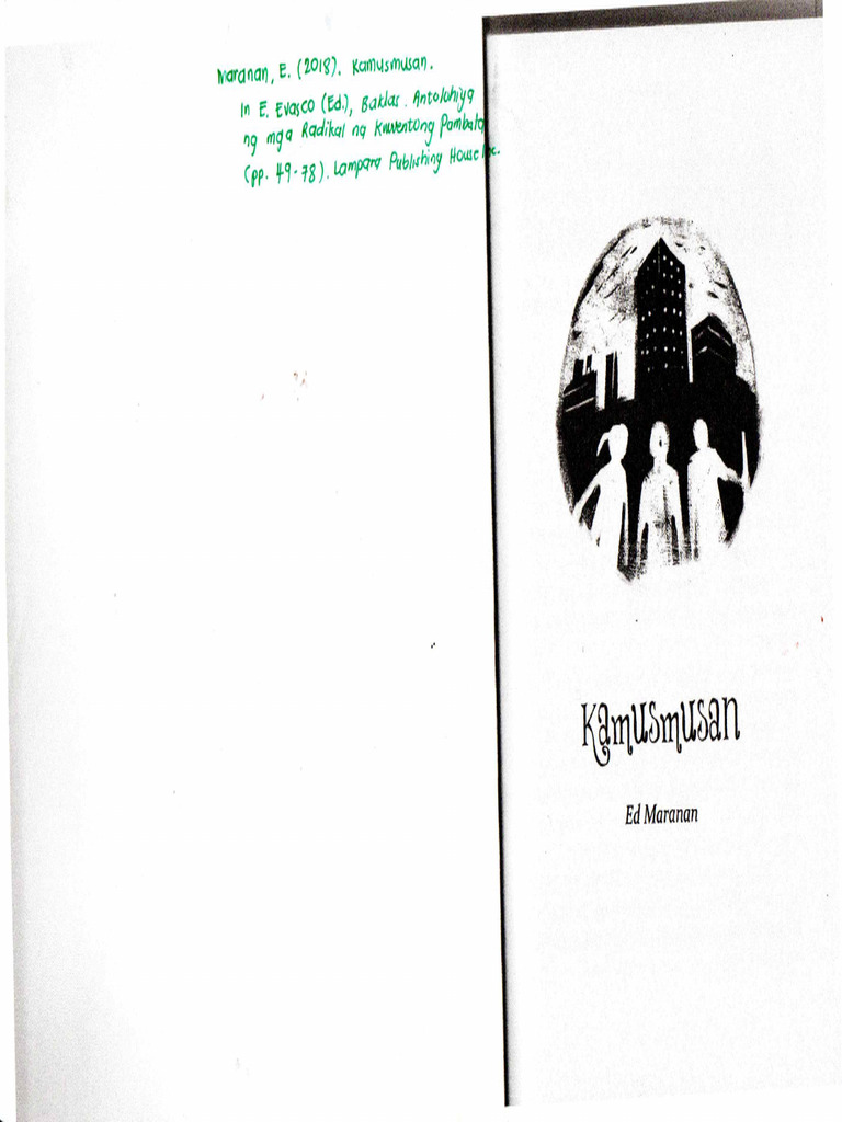 Kamusmusan Ni Ed Maranan | PDF