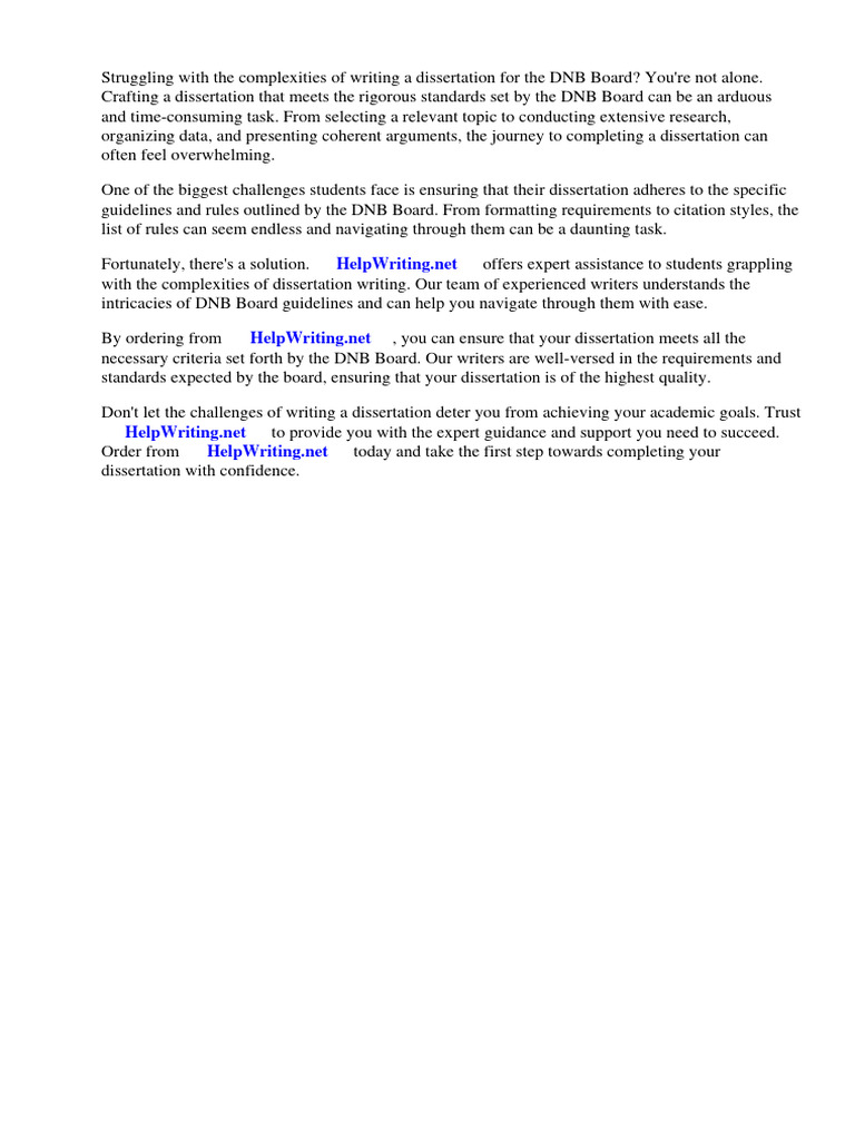 Rules For Dissertation DNB Board | PDF | Thesis | Hypothesis