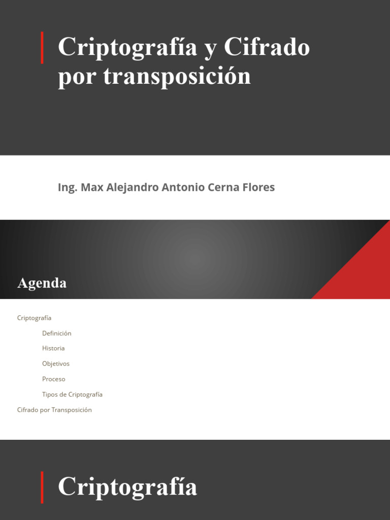 Criptografia y Cifrado Por Transposición | PDF | Criptografía | Cifrado