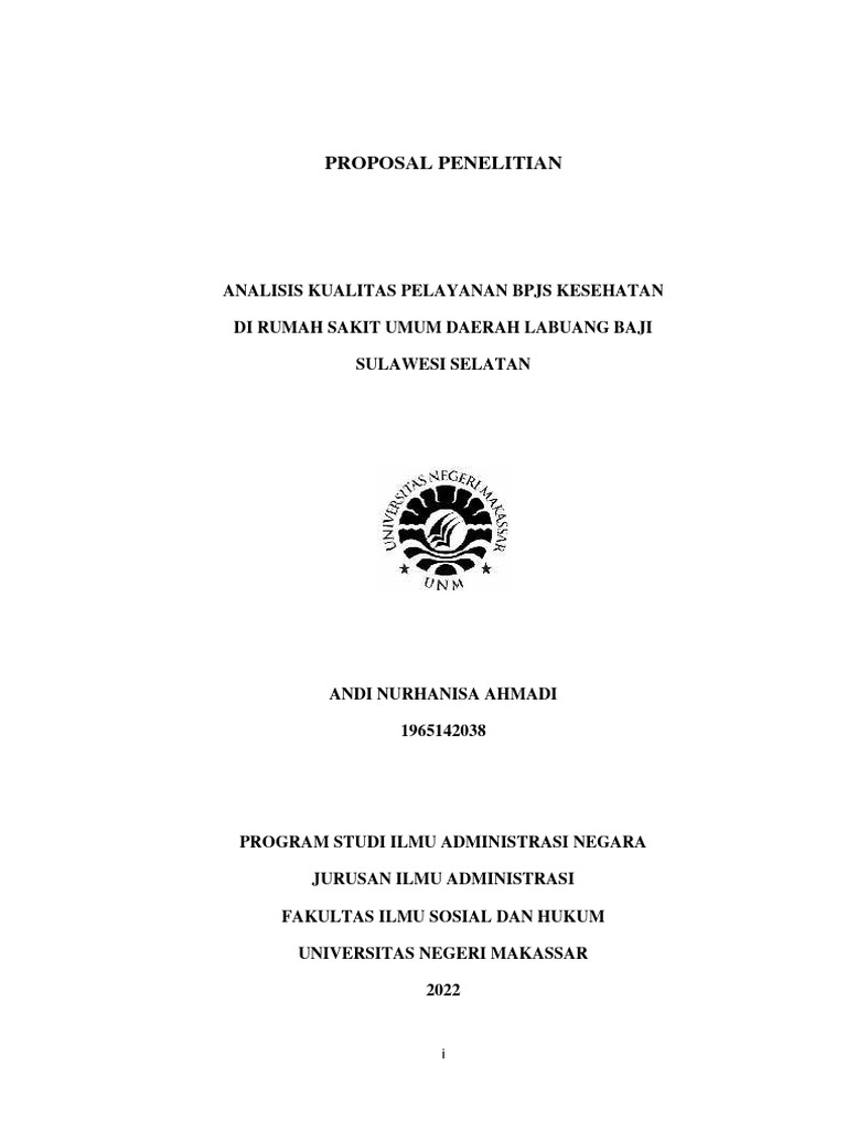Draft Proposal | PDF | Ilmu Sosial
